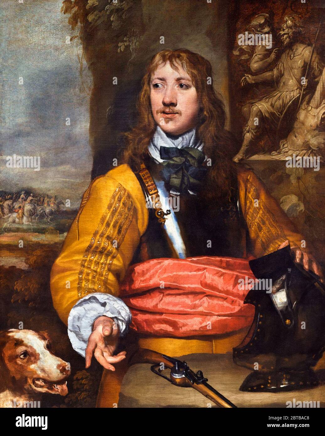 Richard Neville (1615-1676), portrait de William Dobson, huile sur ...