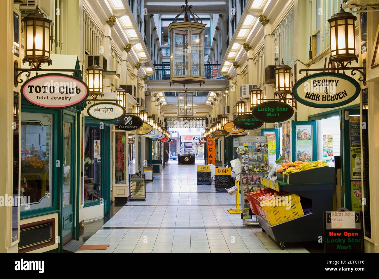 The Strand Arcade, Central Business District, Auckland, Île du Nord ...
