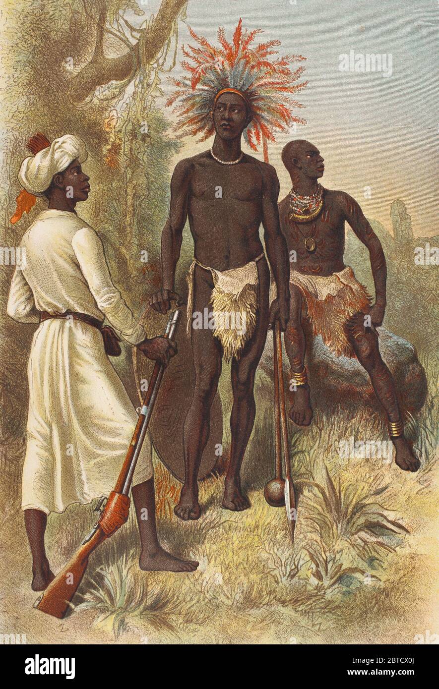 Historia de Afrique. SIGLO XIX Ruga-Ruga (Ario) o'patriota'de Mirambo ...