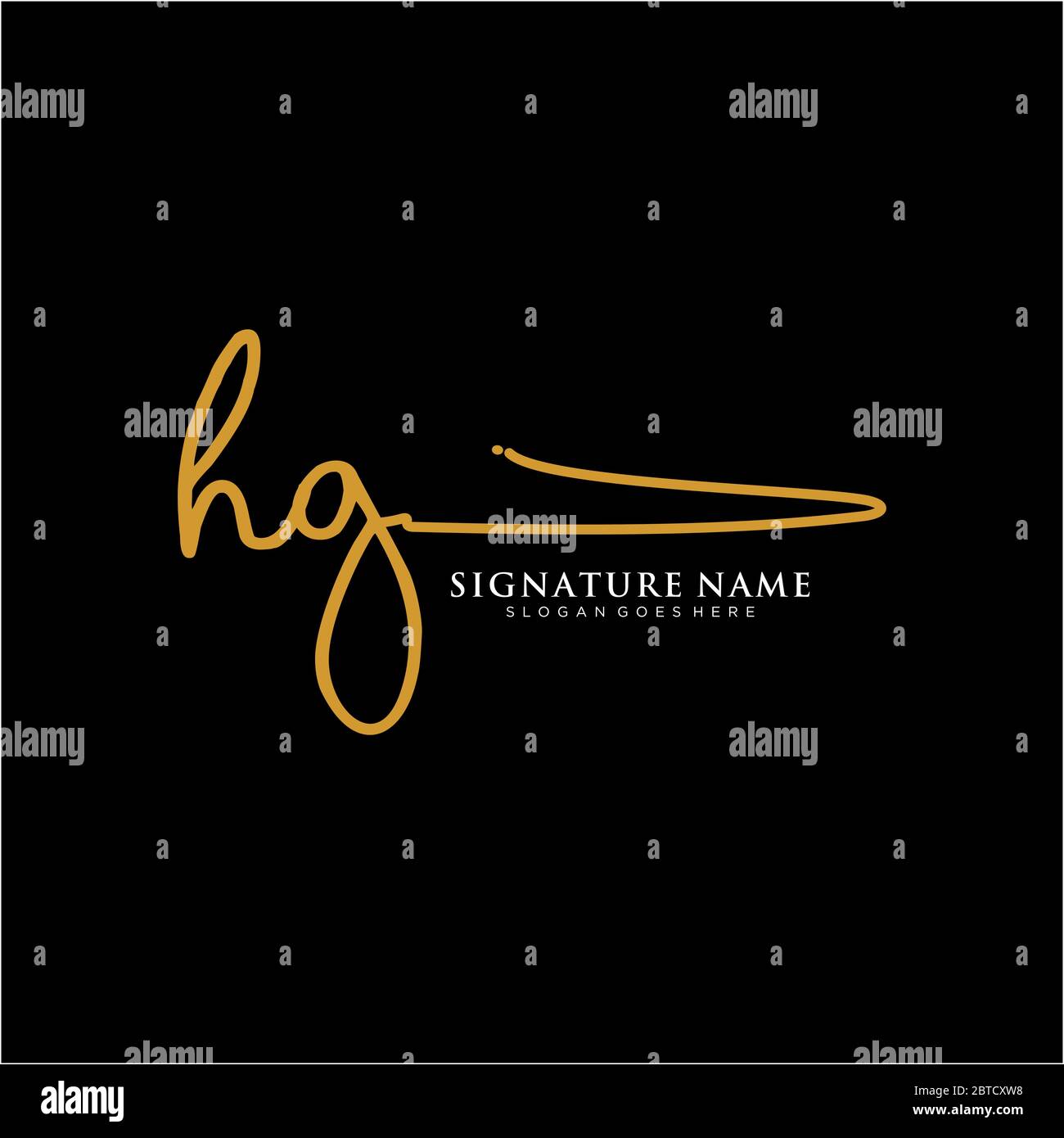 Hg initiales logo Banque de photographies et d’images à haute ...