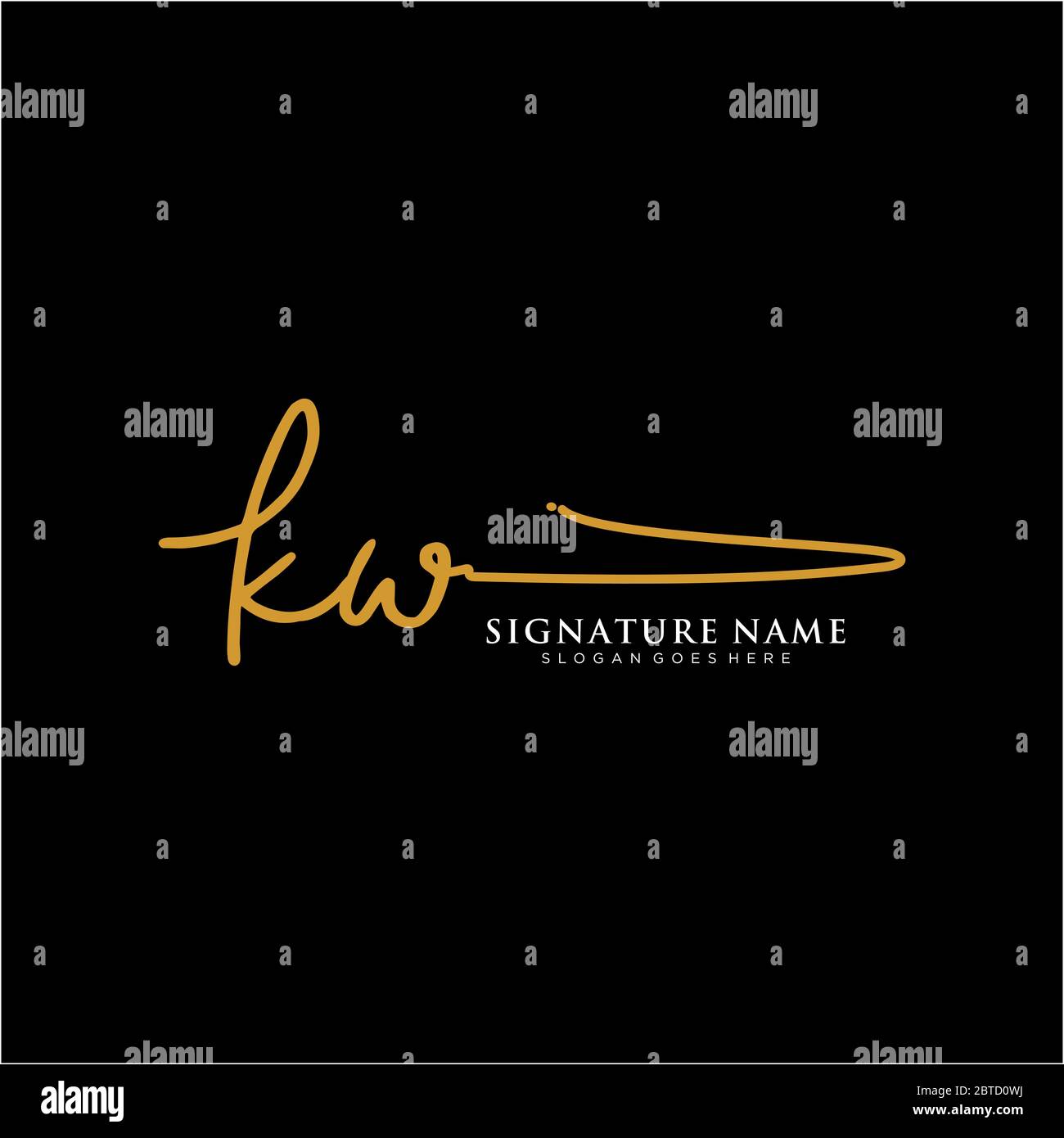 Signature kw Banque de photographies et d’images à haute résolution - Alamy