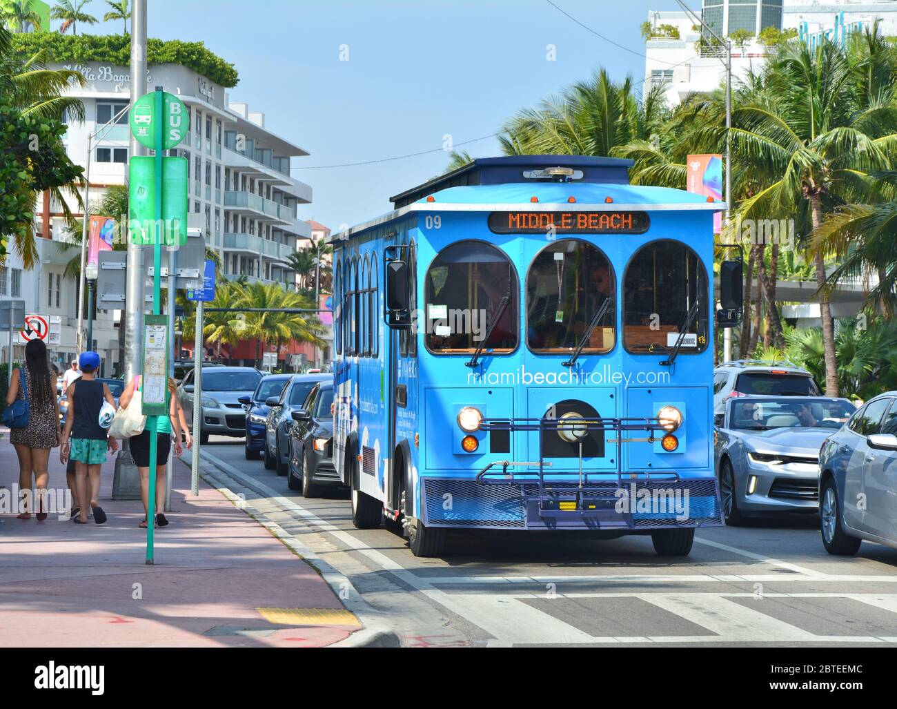 Miami trolley Banque de photographies et d’images à haute résolution ...