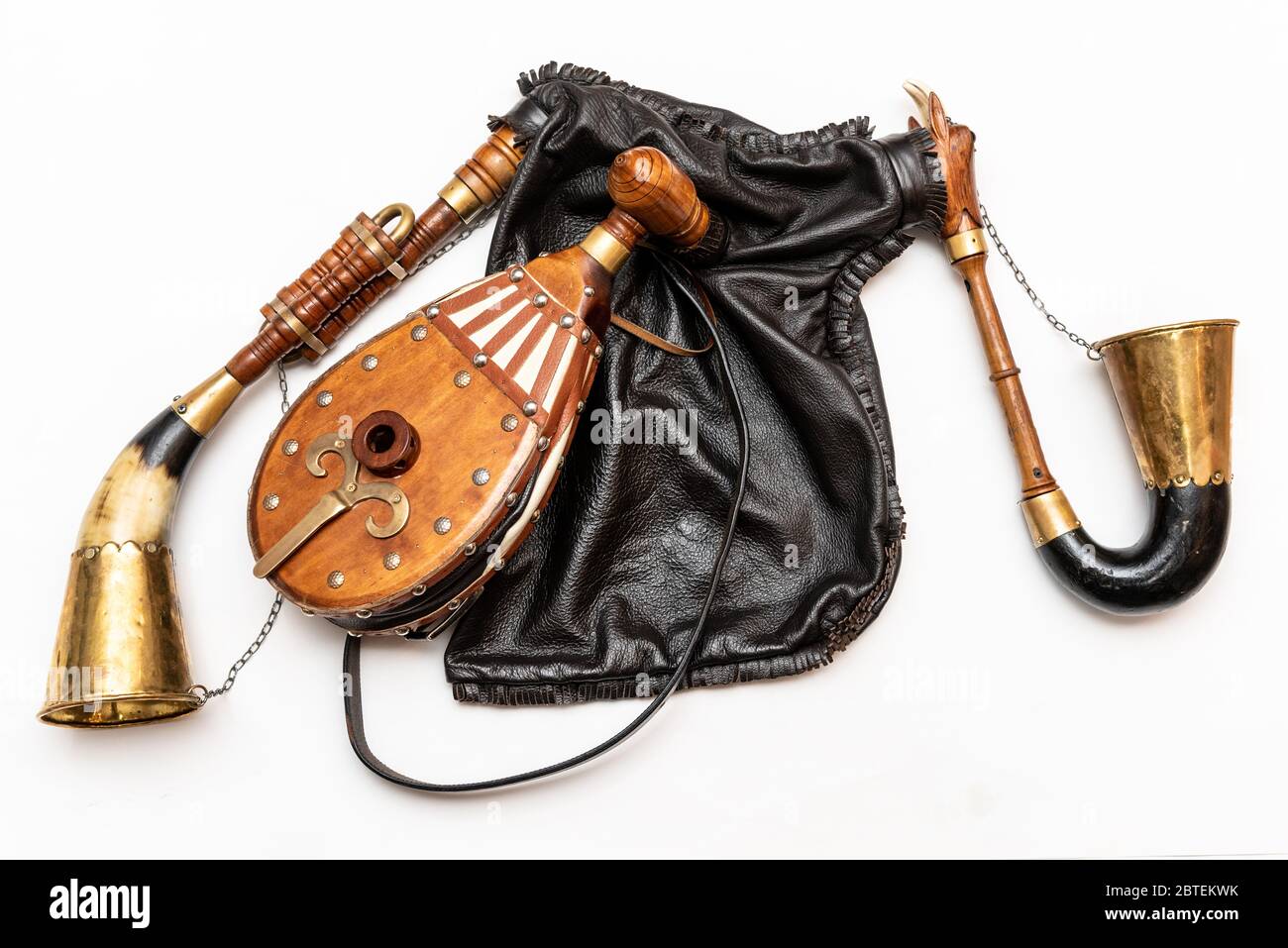 Cornemuses, un instrument de musique traditionnel. Les cornemuses sont ...