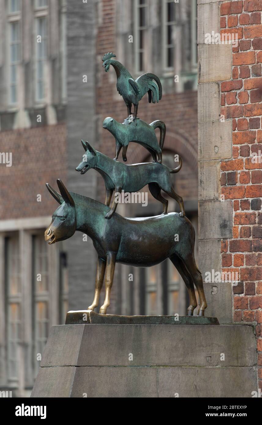 Die bremer stadtmusikanten Banque de photographies et d’images à haute ...
