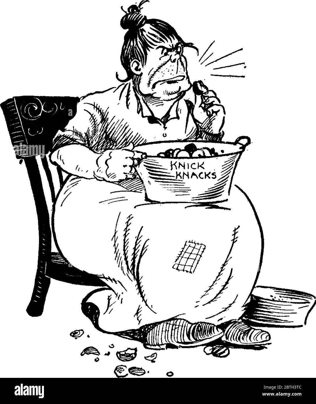 Noyer noir au sol Banque d'images vectorielles - Alamy