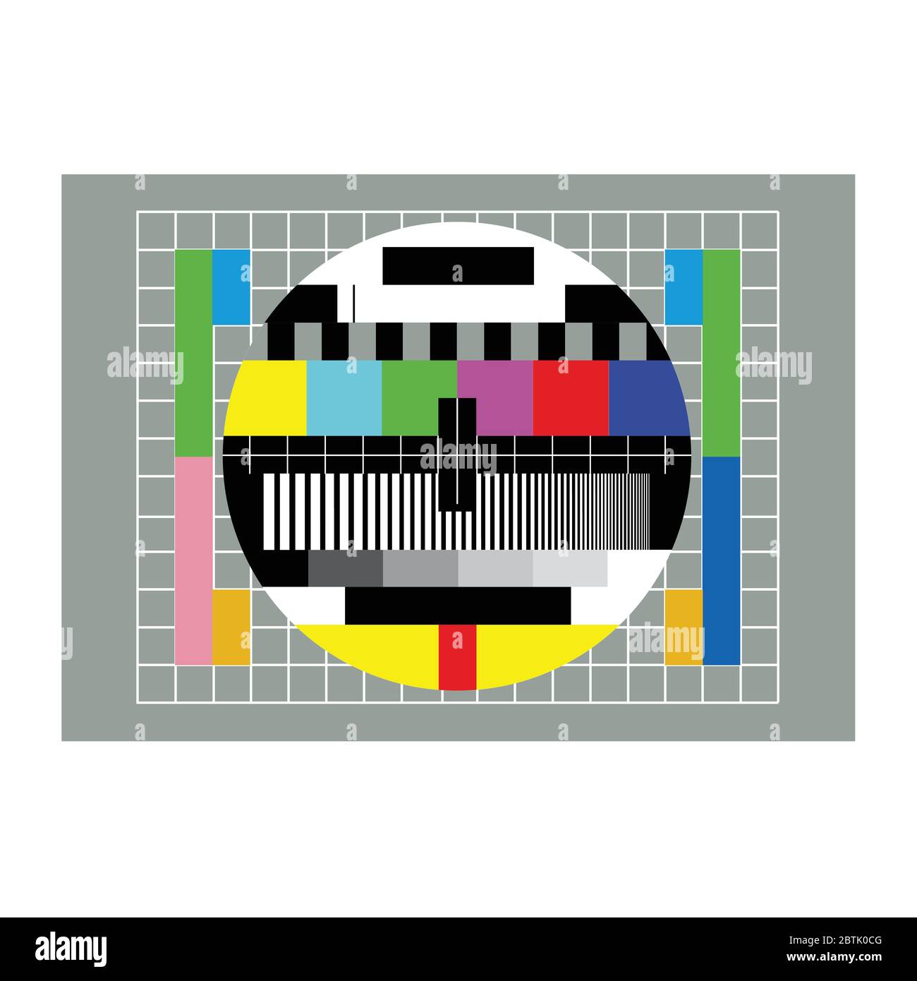 Tv test pattern Banque d'images détourées - Alamy