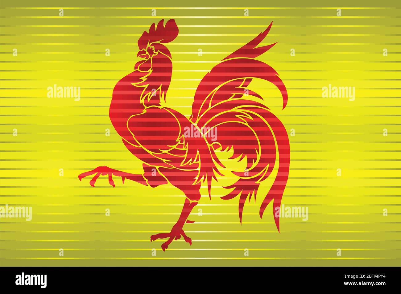 Flag of wallonia Banque d'images vectorielles - Alamy