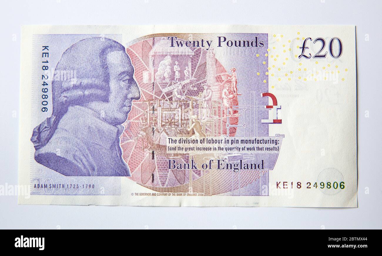 Twenty pound note adam smith Banque de photographies et d’images à ...