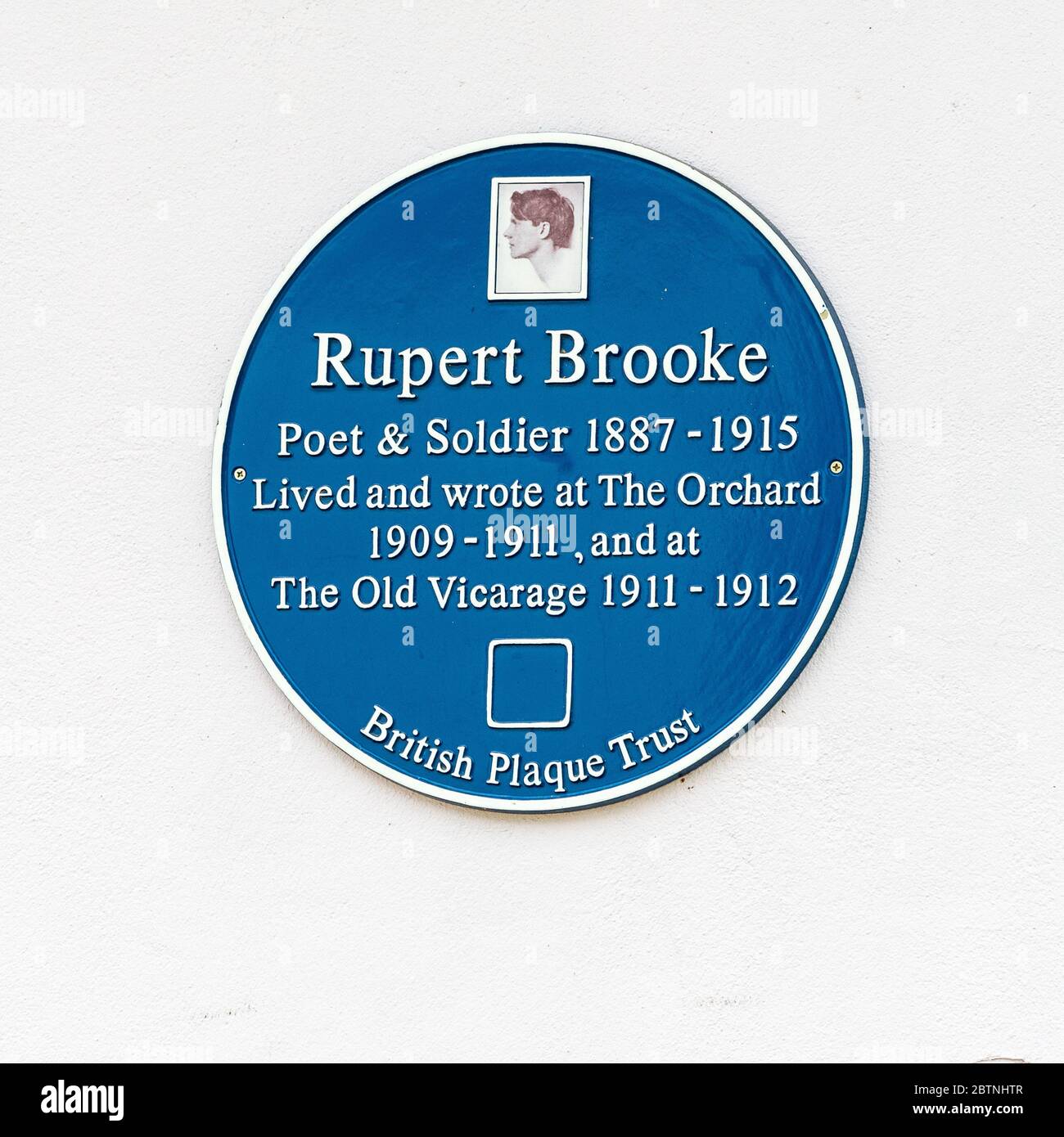 Plaque bleue rupert brooke grantchester Banque de photographies et d ...