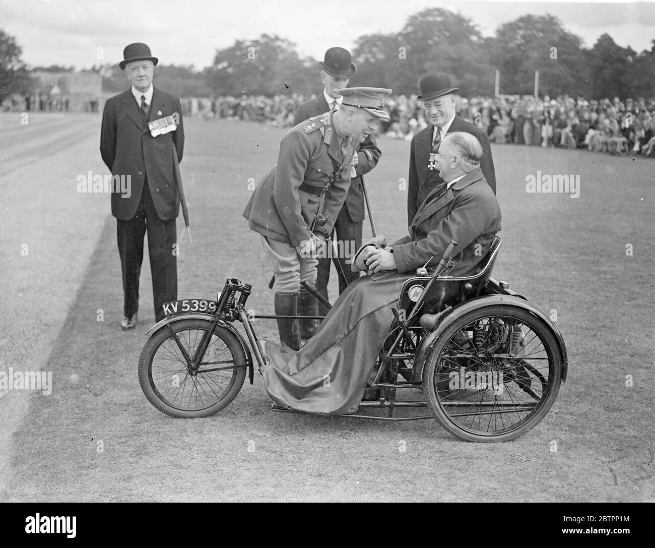 Le général Viscount Gort au défilé de la Légion britannique à Sandhurst ...