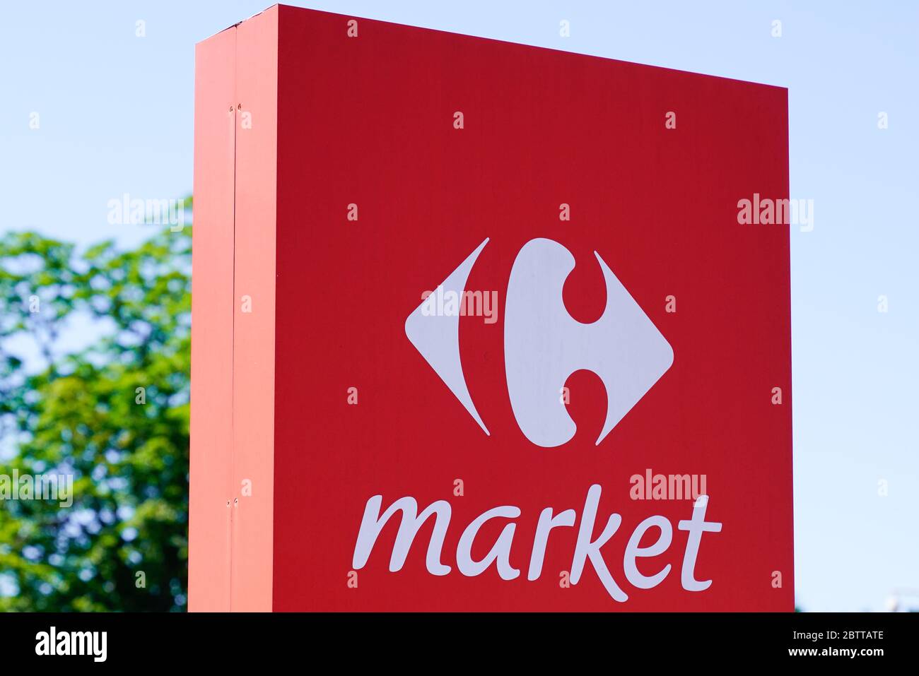 Carrefour Logo Sign Banque d'image et photos - Alamy