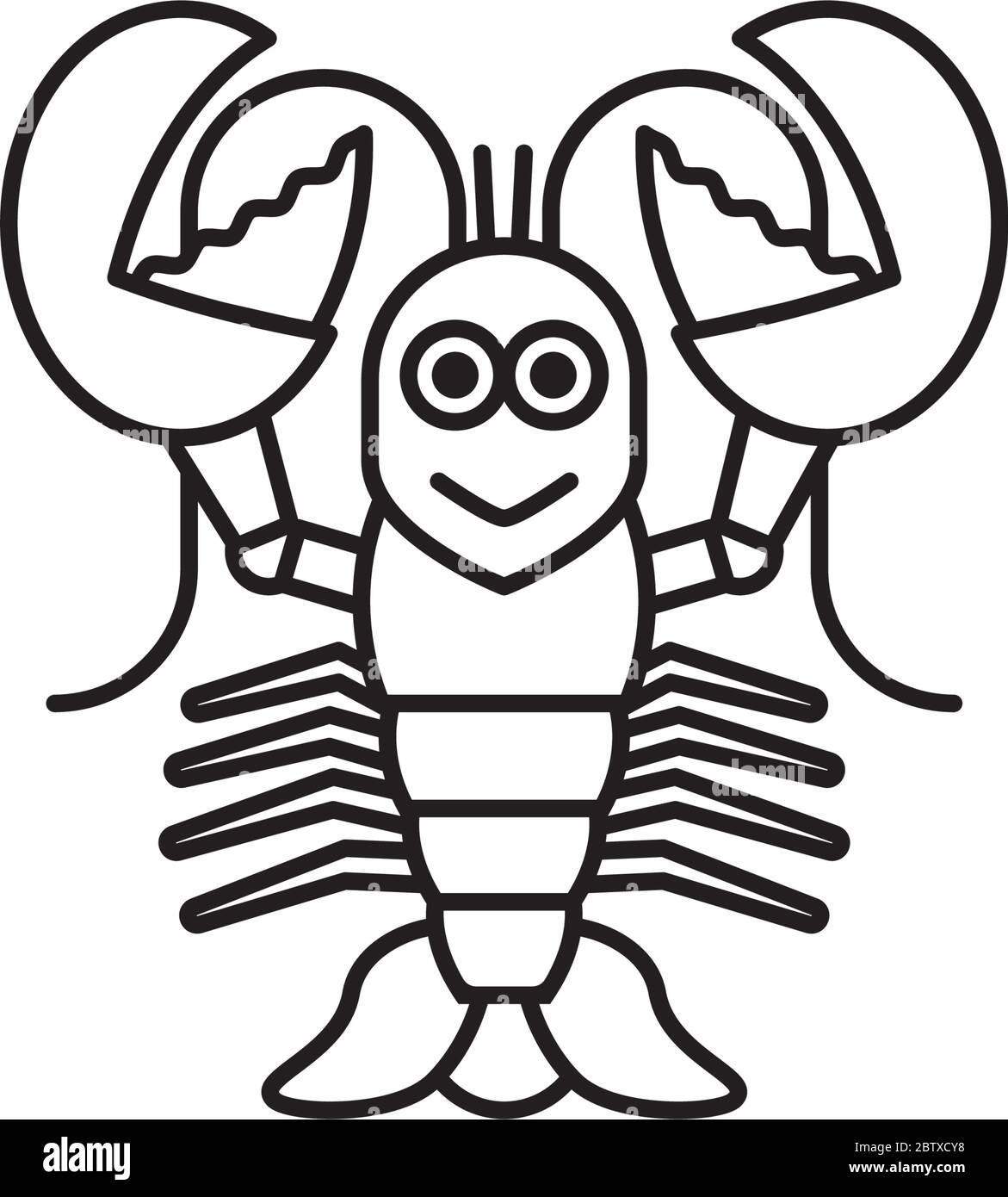 Crustacés marins Banque d'images vectorielles - Alamy