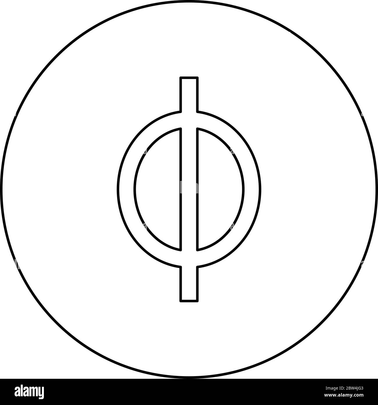 Lettre grecque phi Banque d'images vectorielles - Alamy