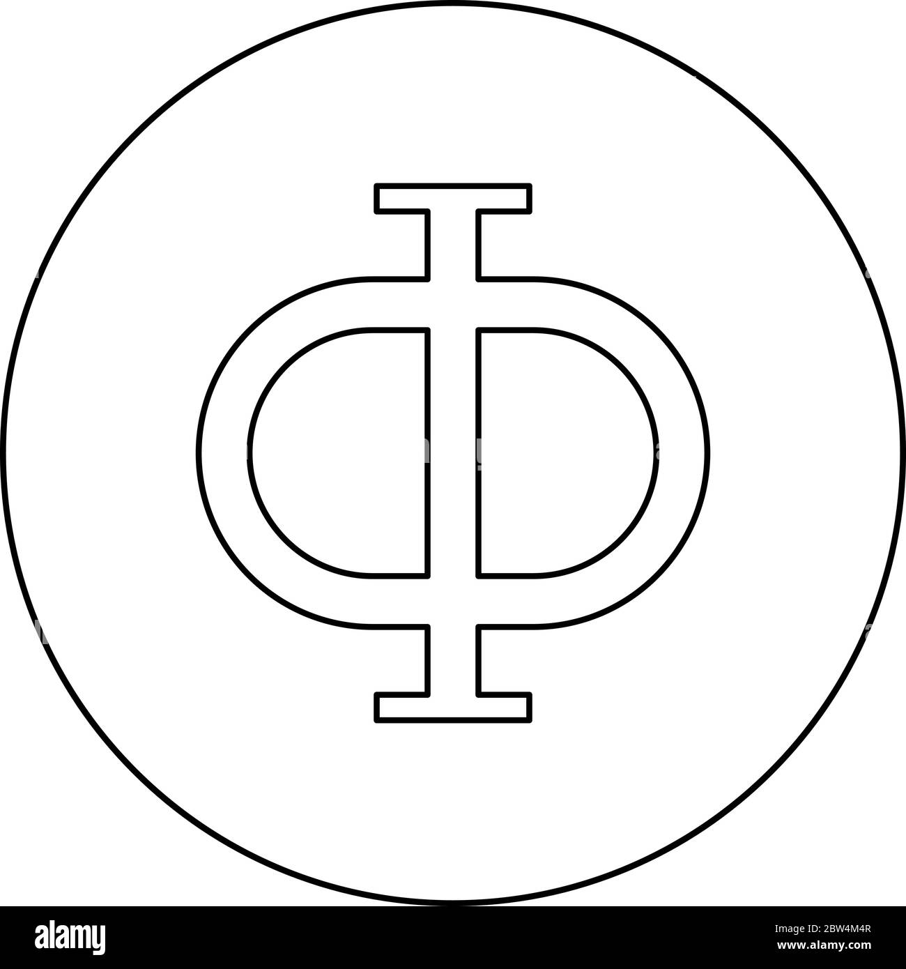 Lettre Grecque Phi Banque d'images vectorielles - Alamy