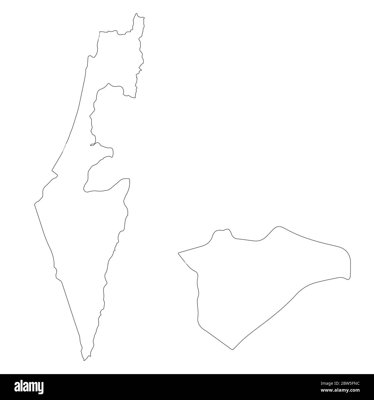 Carte jerusalem Banque d'images détourées - Alamy
