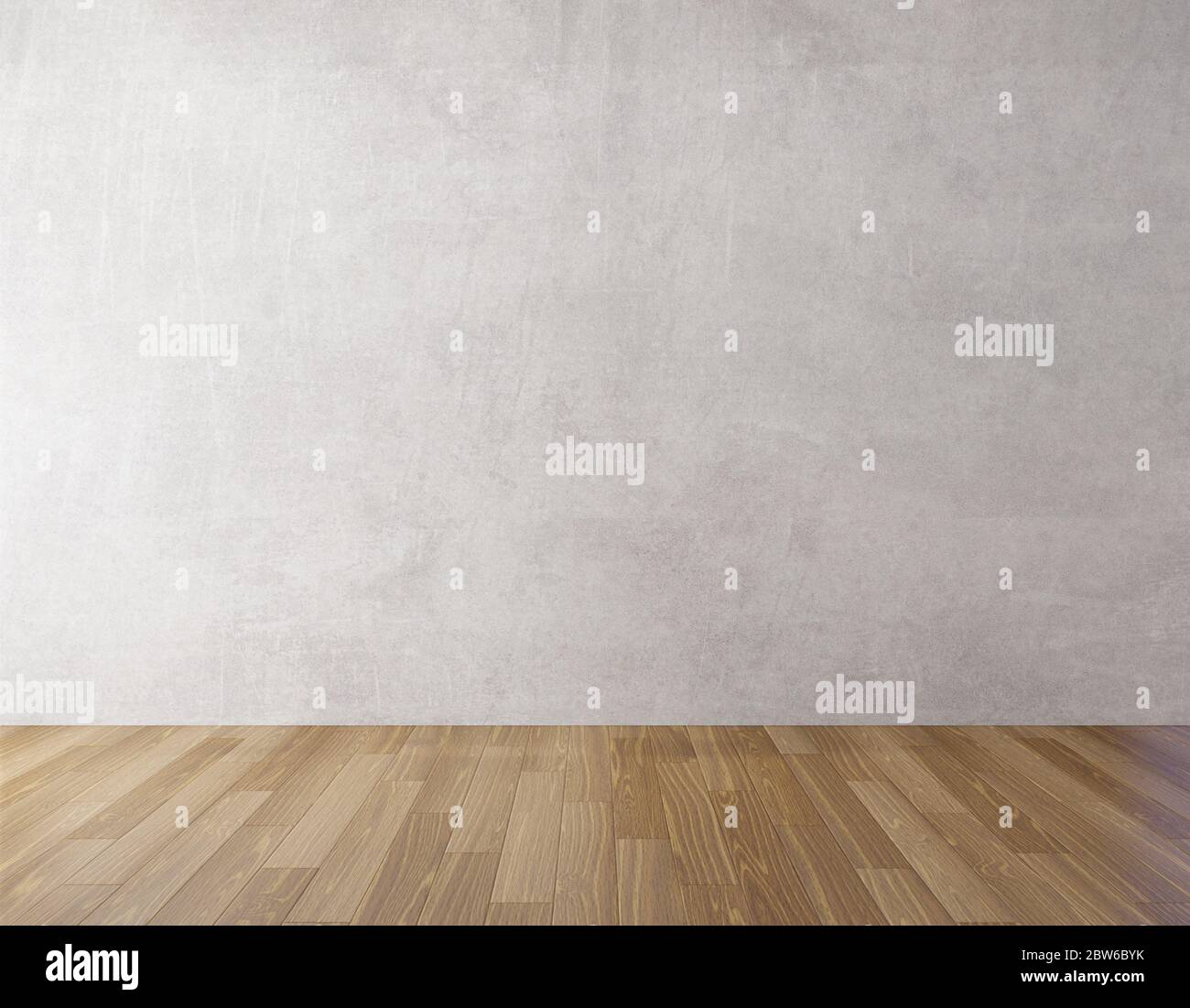 Arrière-plan mur en béton et plancher en bois maquette, rendu 3d Photo ...