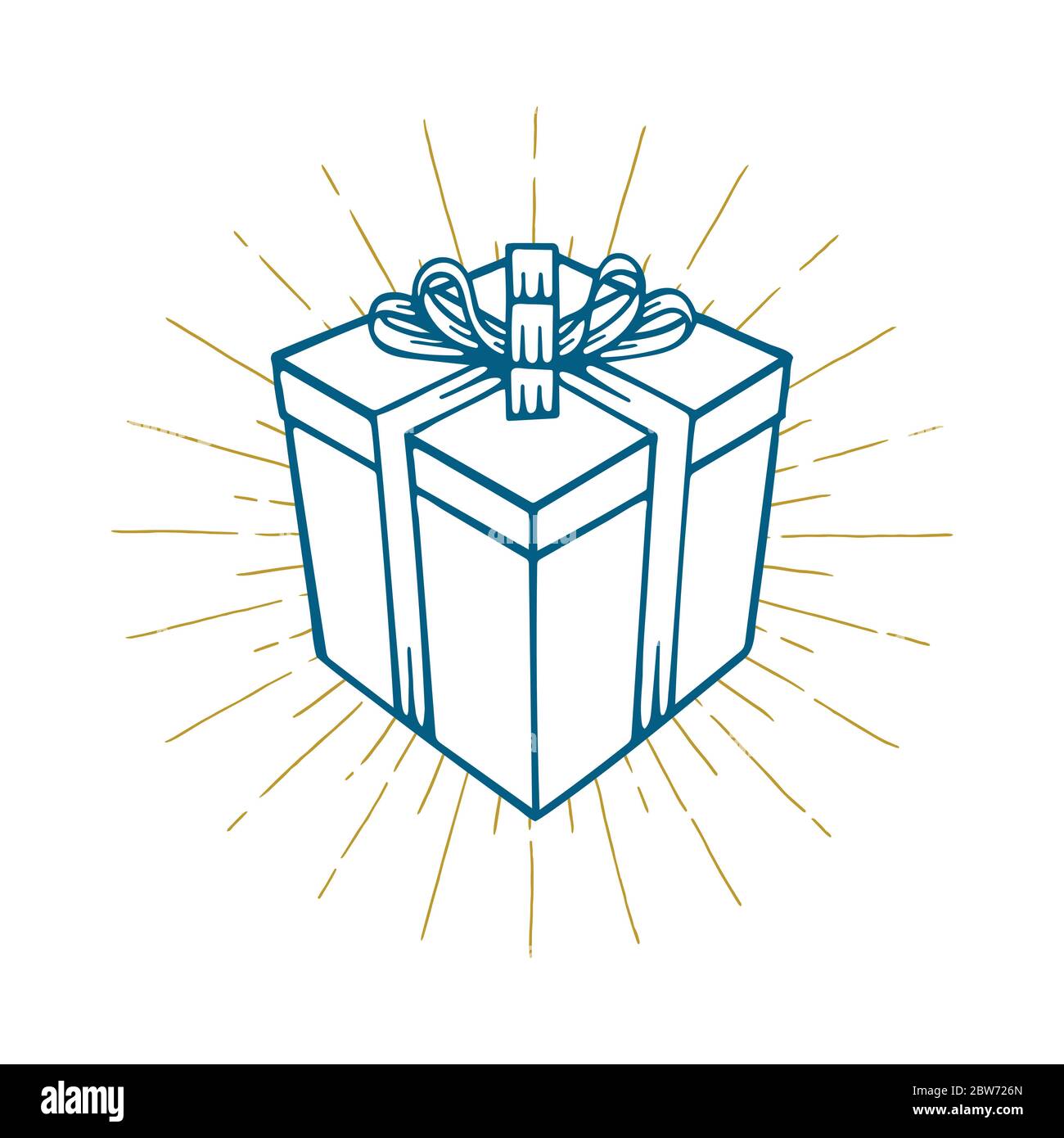 Boîte cadeau Banque d'images vectorielles - Alamy