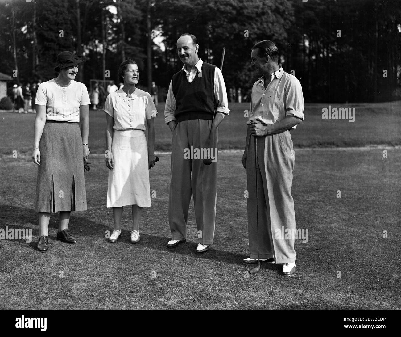 Lord and ladies Banque d'images noir et blanc - Alamy