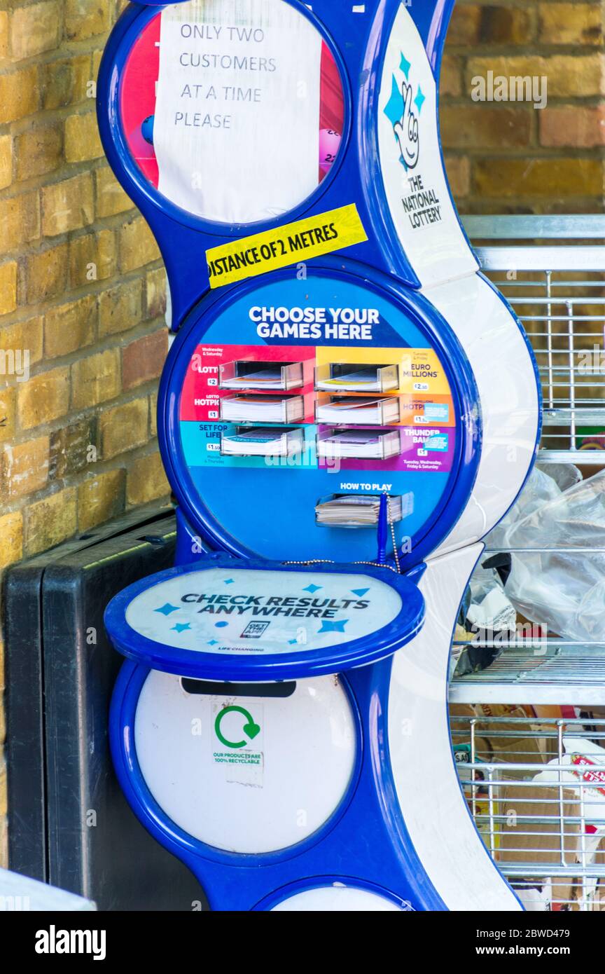 Stand de loterie nationale britannique Banque de photographies et d ...