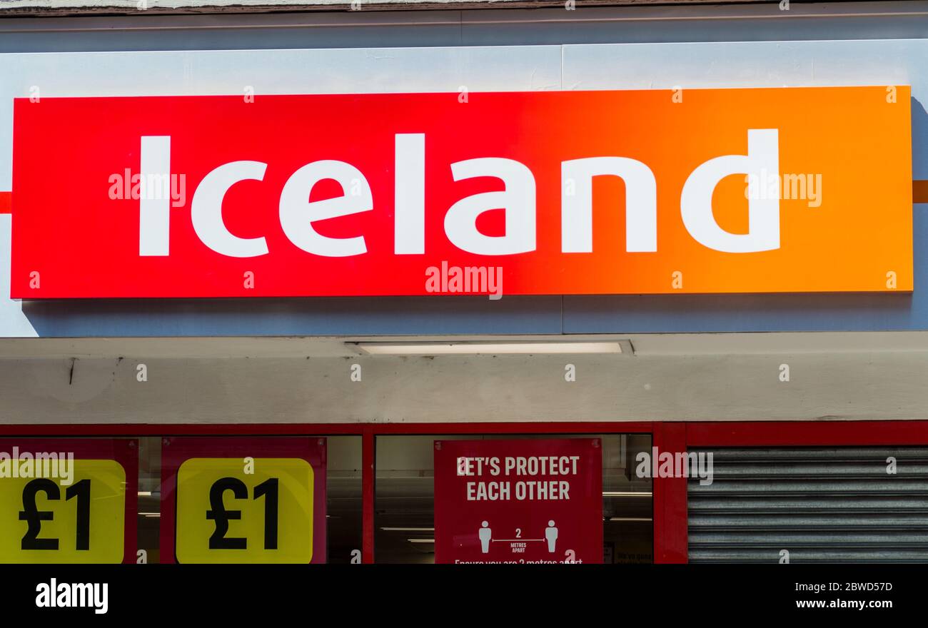 Tableau des noms de magasin en Islande Photo Stock - Alamy