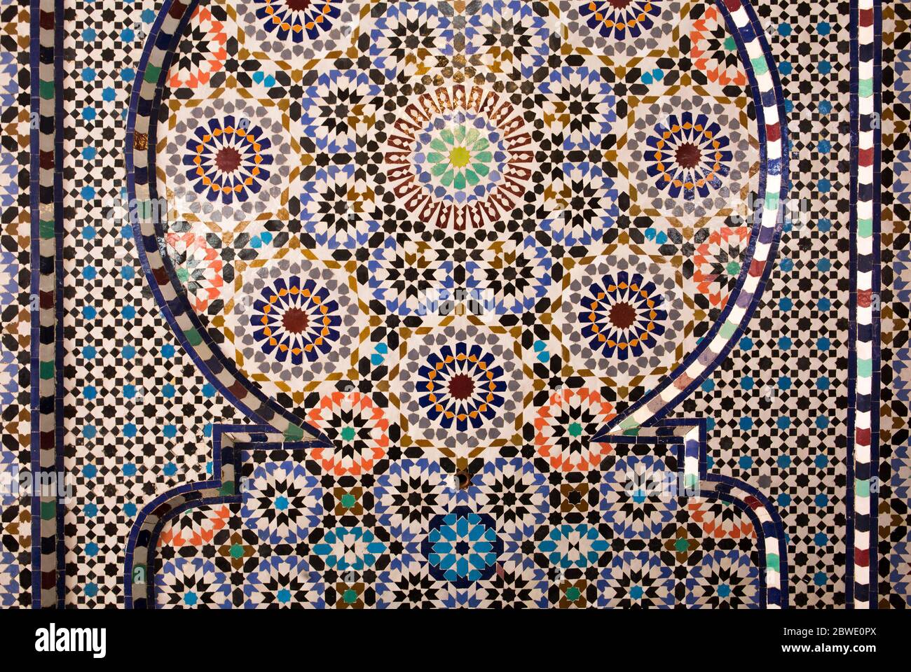 Papier peint en mosaïque marocain Banque de photographies et d’images à ...