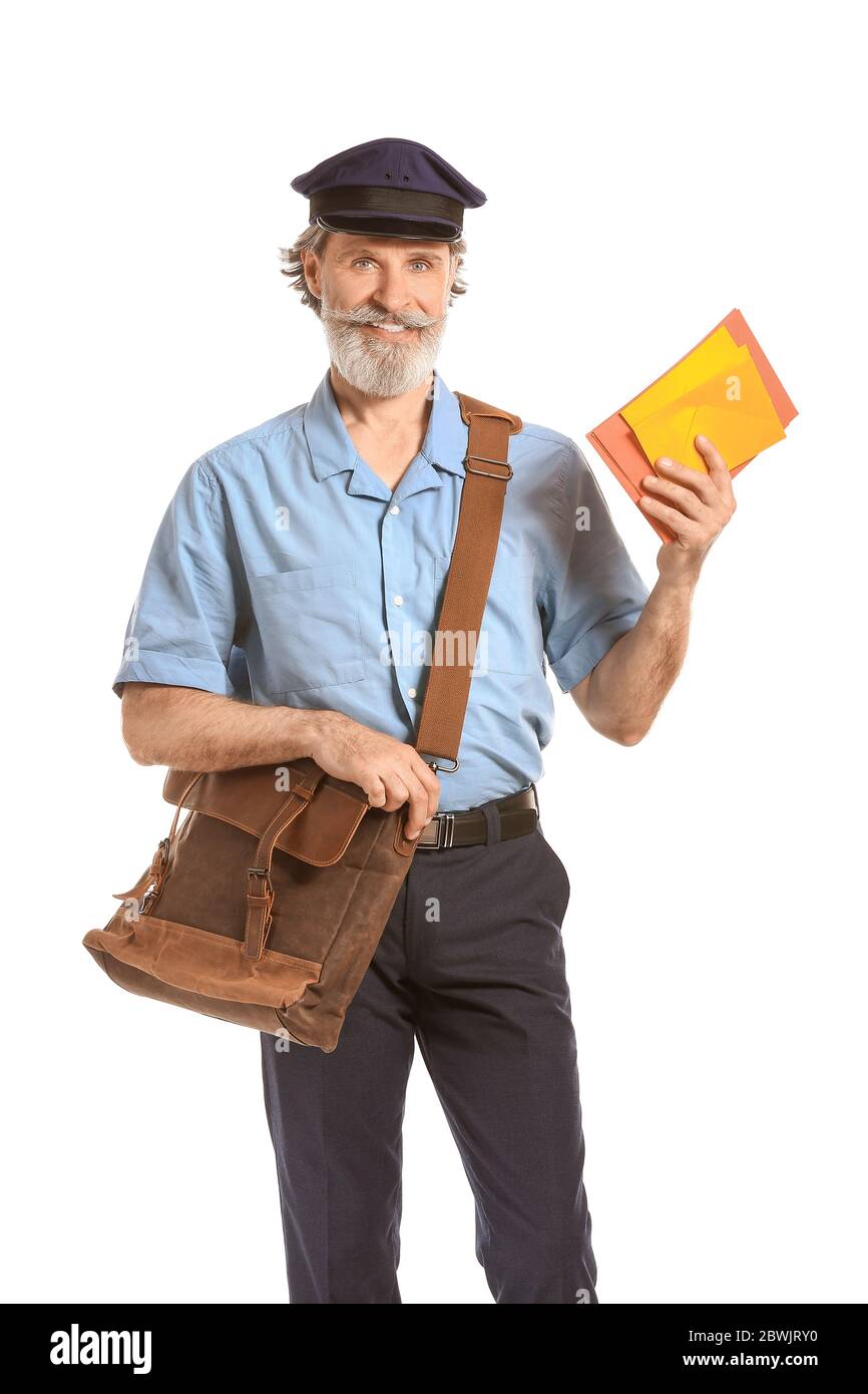 Postier ancien Banque d'images détourées - Alamy