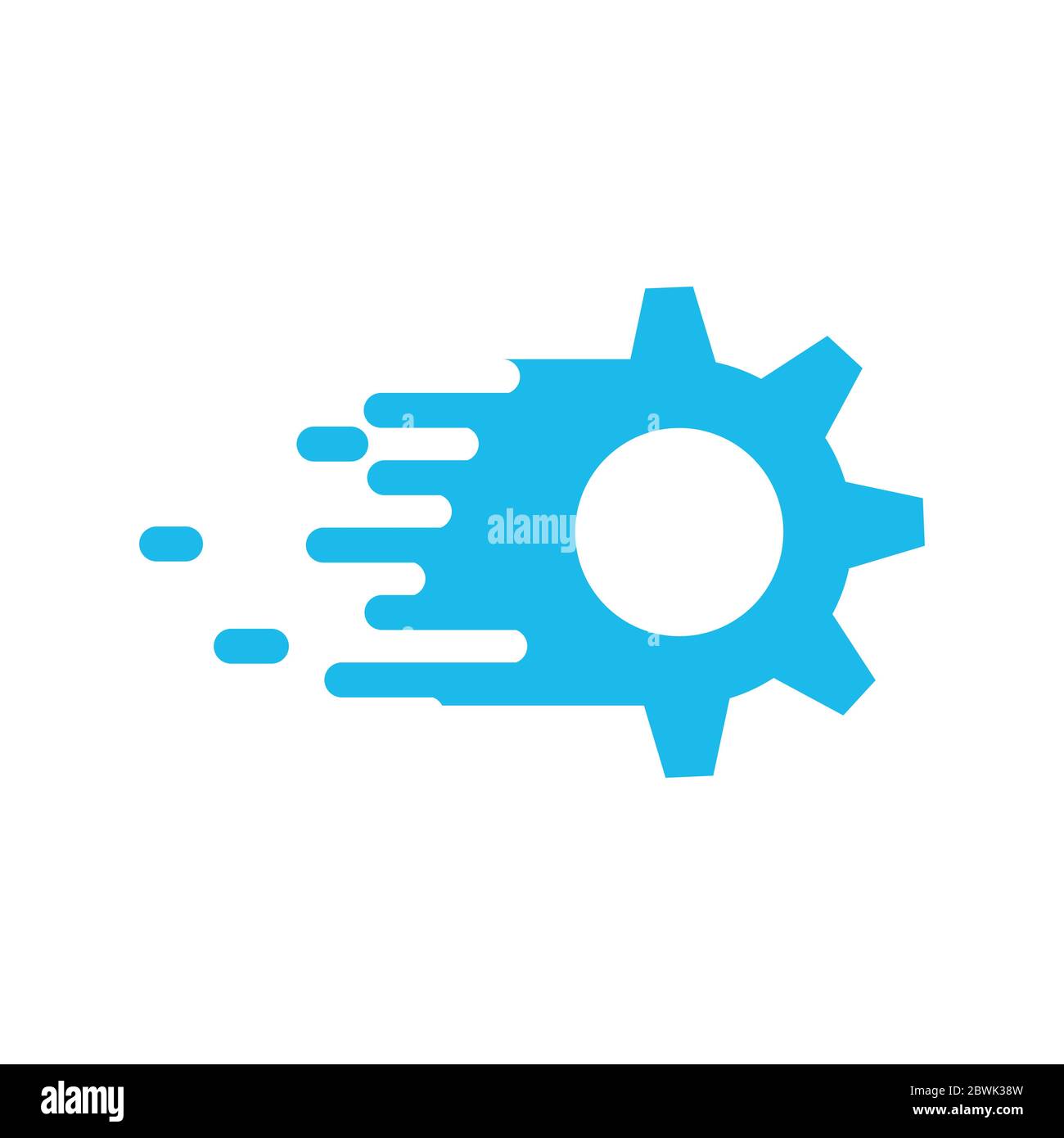 Roue dentée d'engrenage de mouvement et modèle de conception de logo de ...