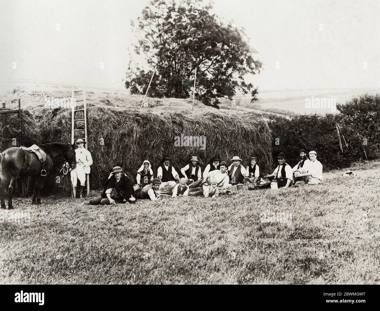 1890s farming farm Banque de photographies et d’images à haute ...