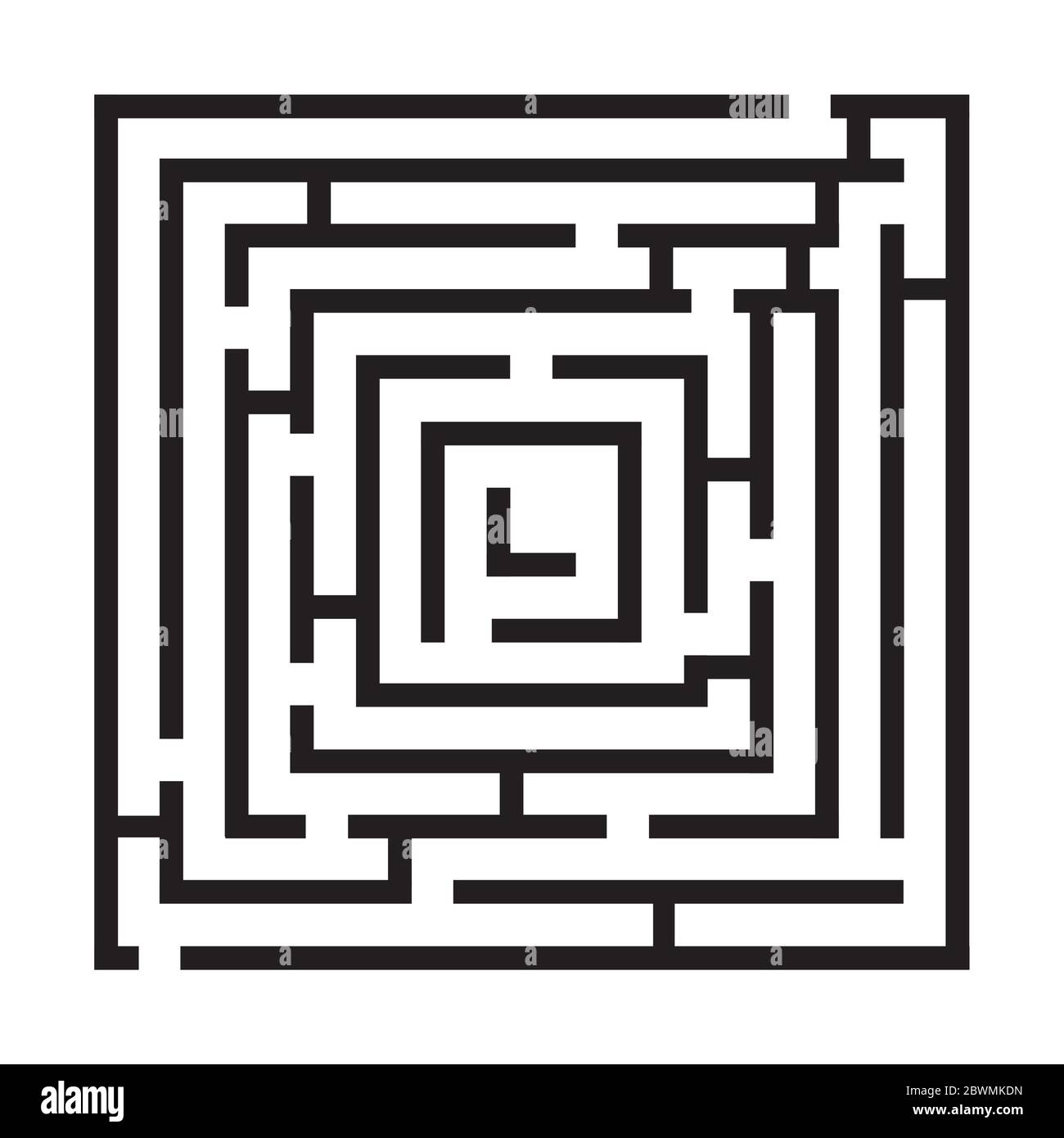 jeu de labyrinthe rectangulaire, puzzle labyrinthe, isolé sur fond ...