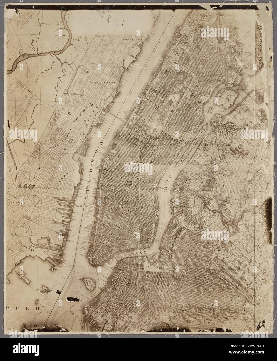 [Carte générale de la ville de New York, des quartiers de Manhattan ...