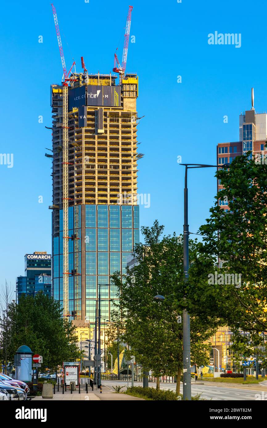 Varsovie varso tower en construction Banque de photographies et d ...