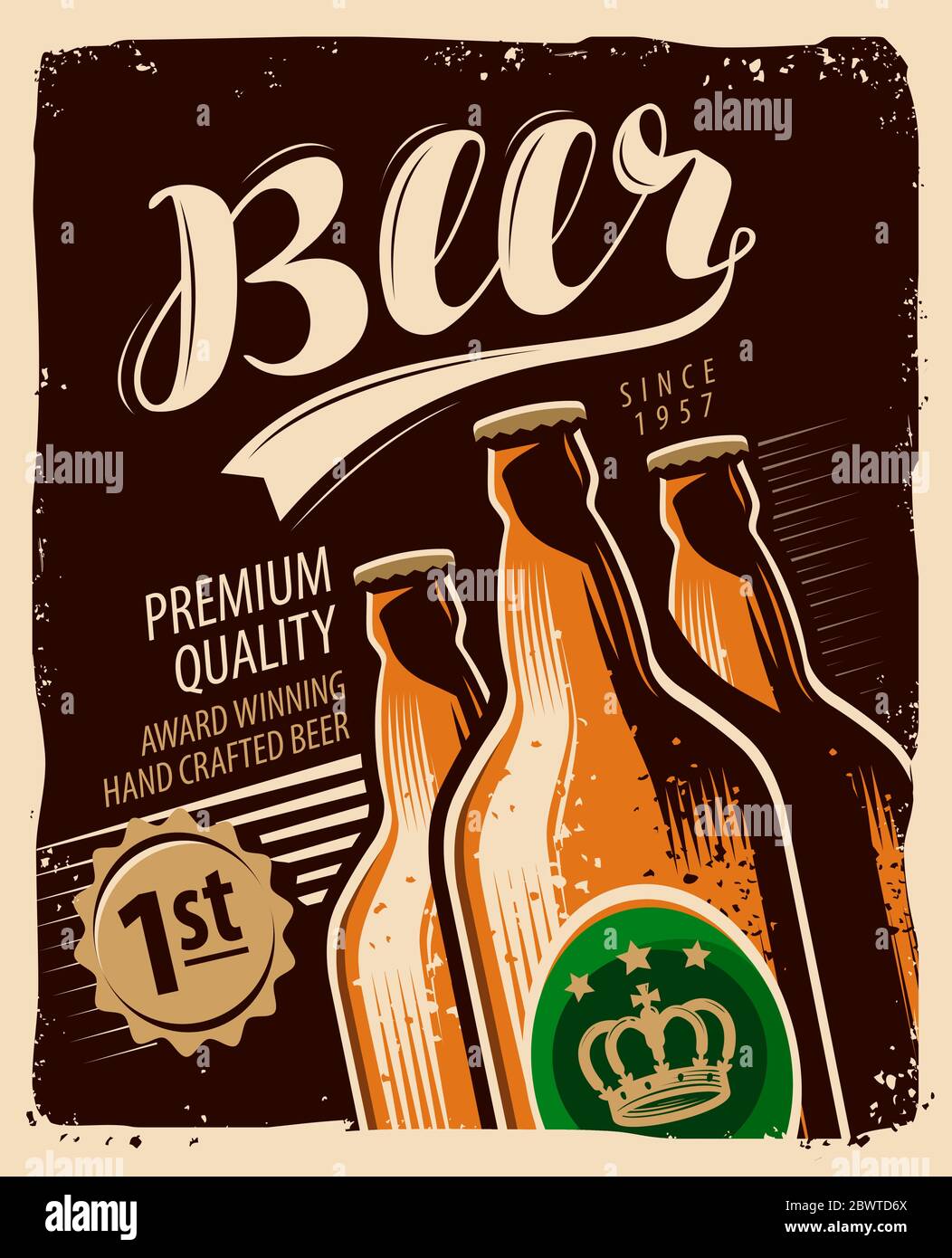 Affiche publicitaire bière Banque de photographies et d’images à haute ...