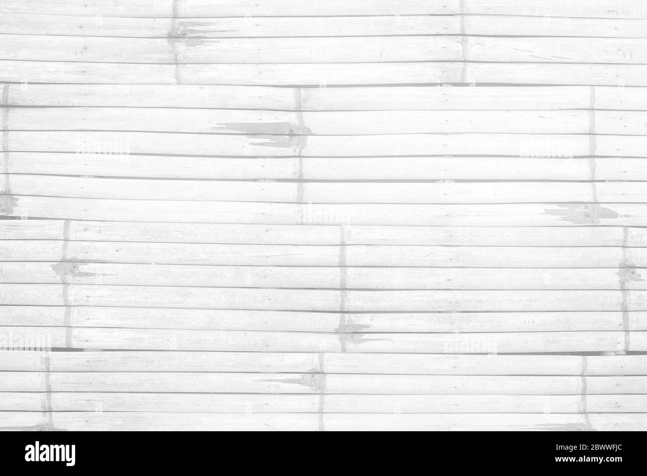 Bamboo fence Banque d'images noir et blanc - Alamy