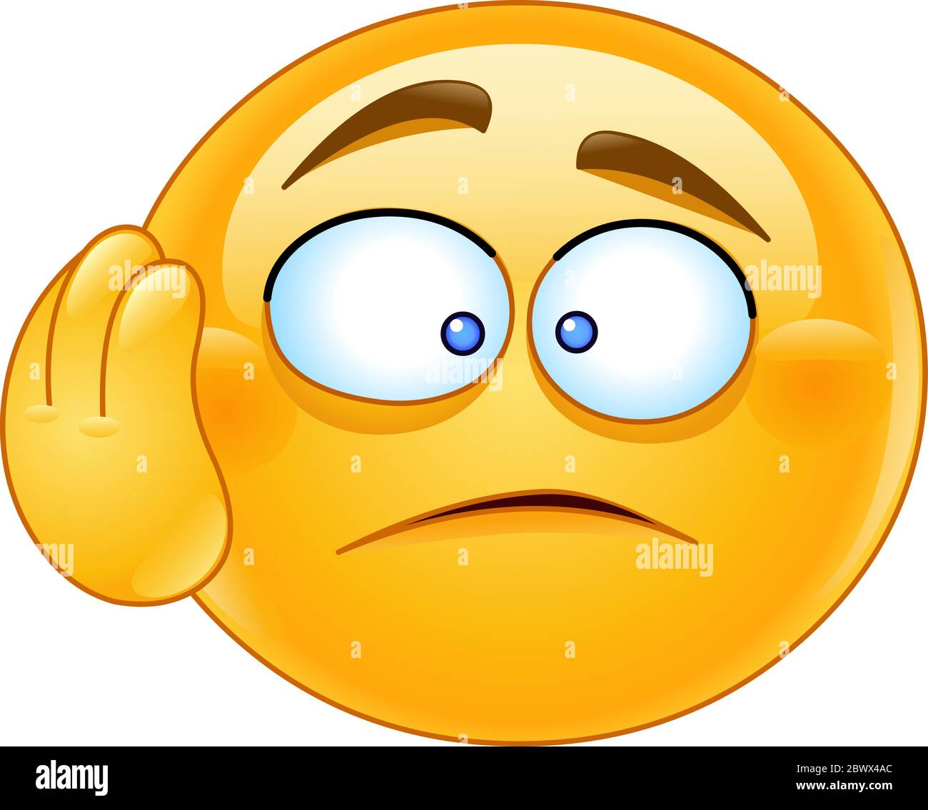 Smiley emoticon facial expression sick Banque de photographies et d ...