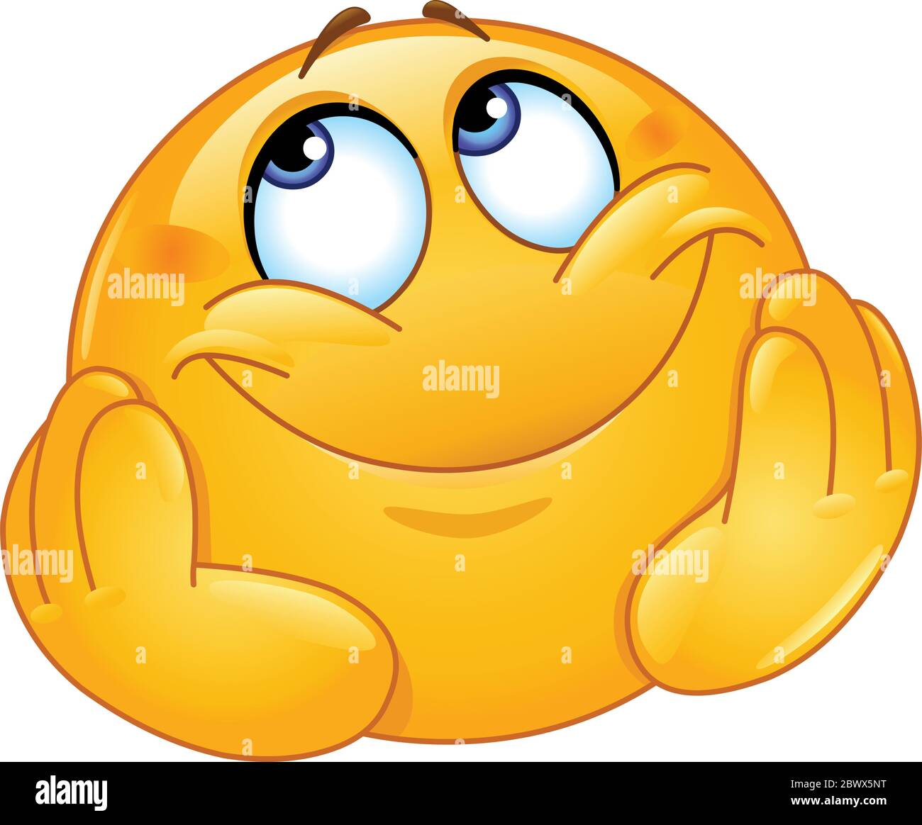 3d illustration thinking emoticon Banque de photographies et d’images à ...