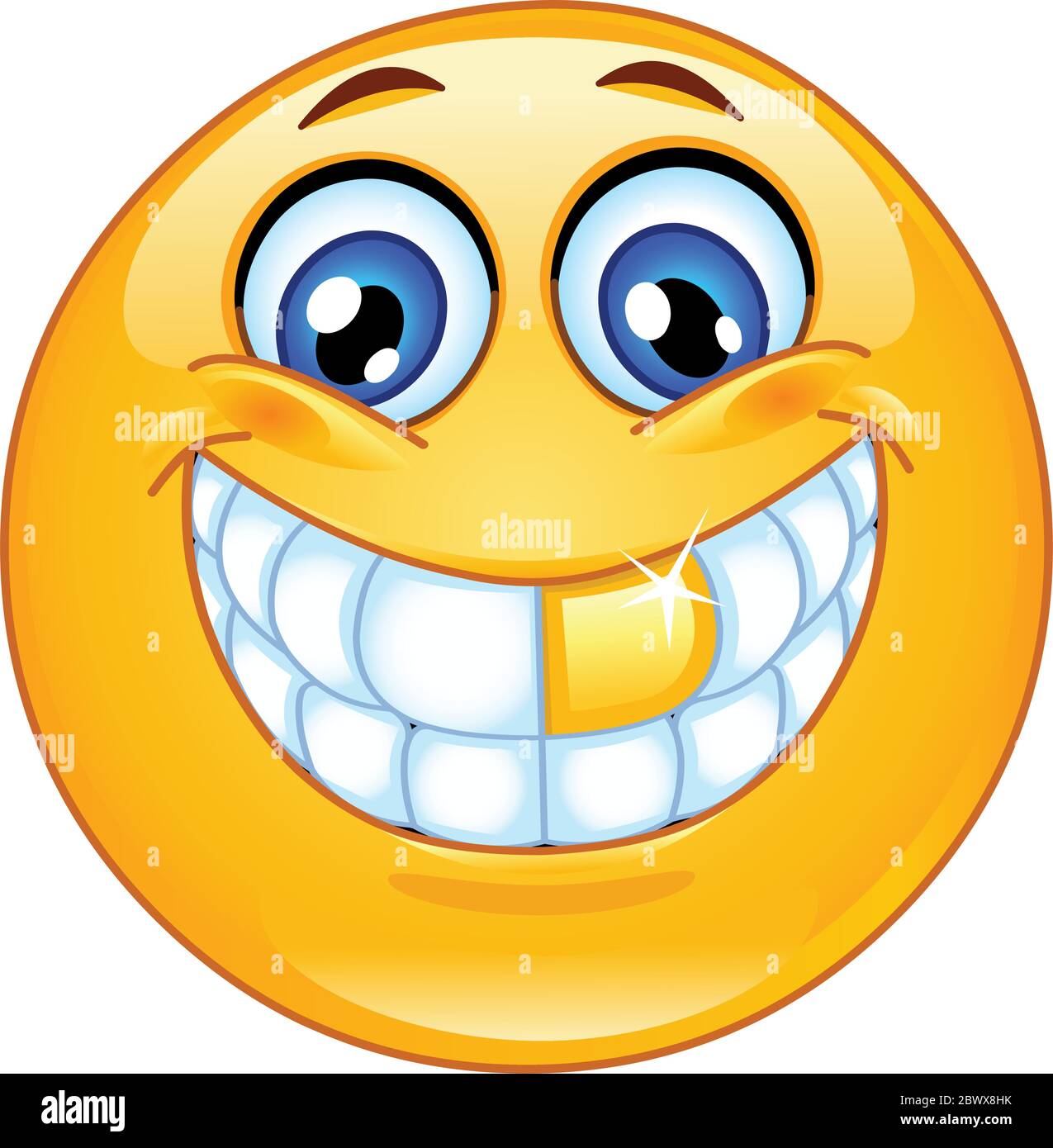 Smile emoticon Banque d'images vectorielles - Alamy