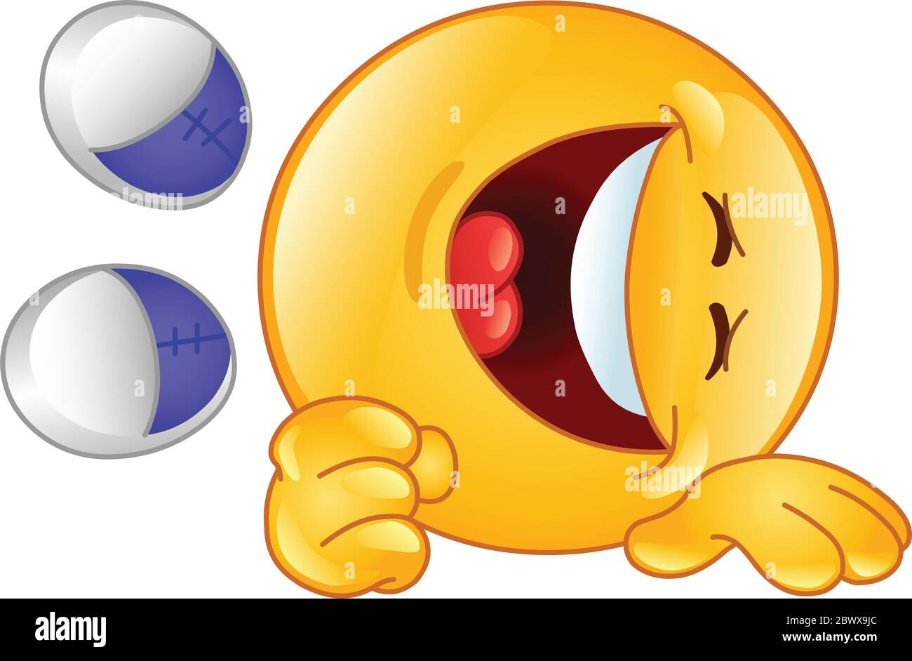 Rire emoji Banque d'images vectorielles - Alamy