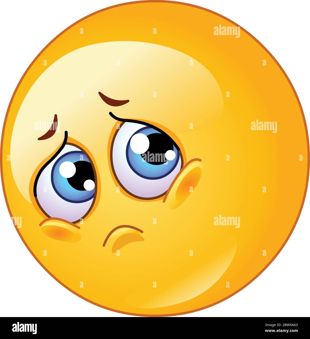 Smiley emoticon facial expression crying Banque de photographies et d ...