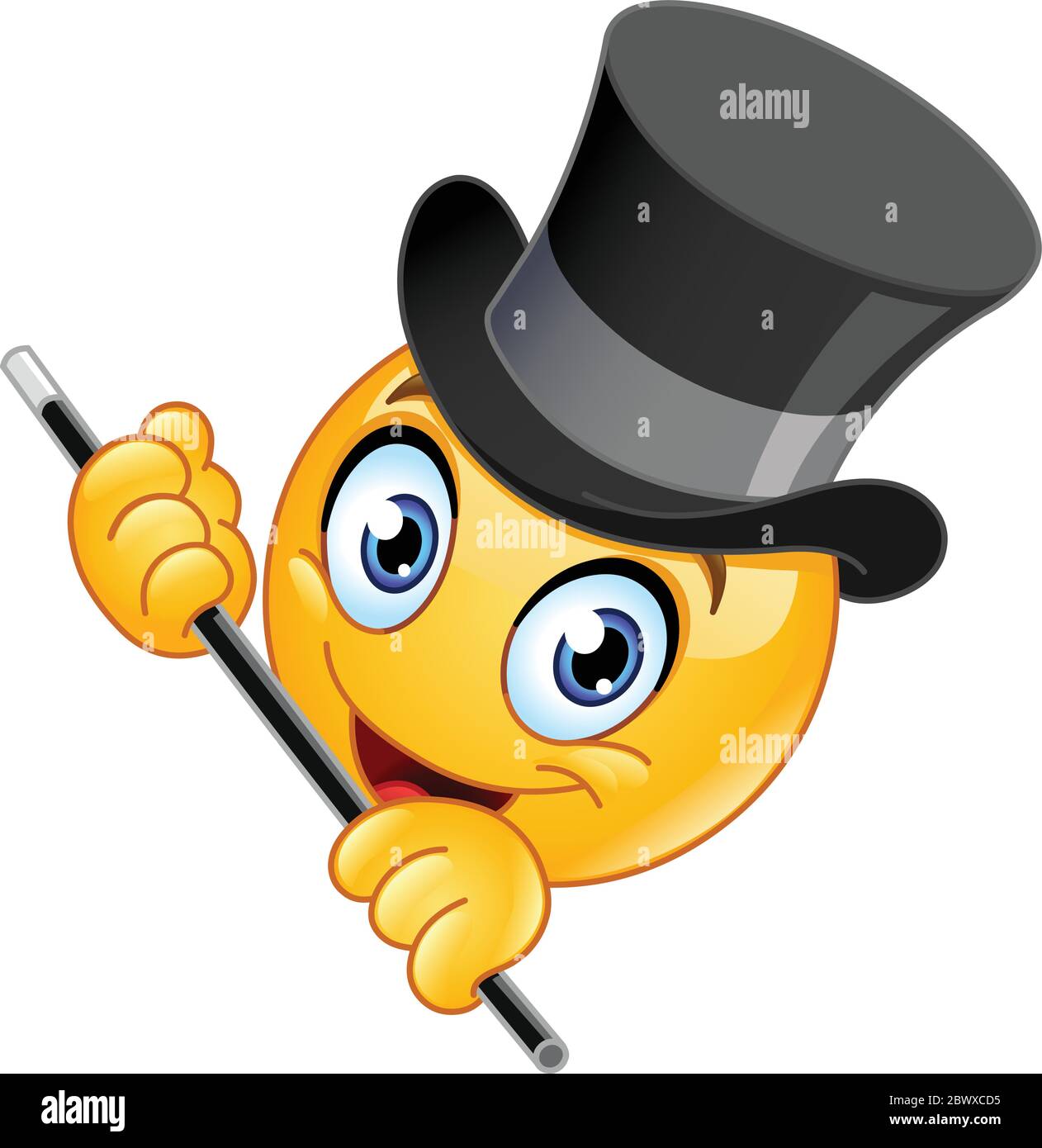 Emoji emoticon smiley face magician Banque de photographies et d’images ...