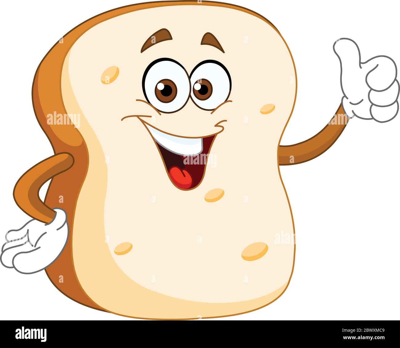 Cartoon slice of bread Banque de photographies et d’images à haute ...
