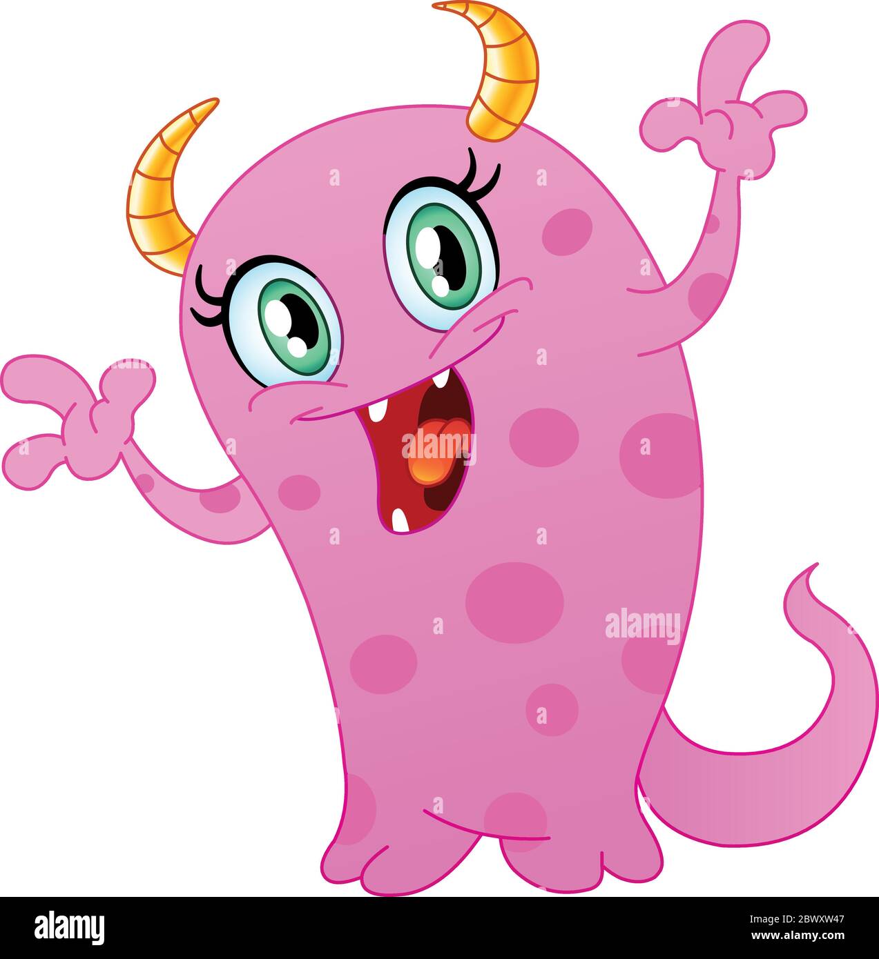 Le rire niais rose Banque d'images vectorielles - Alamy