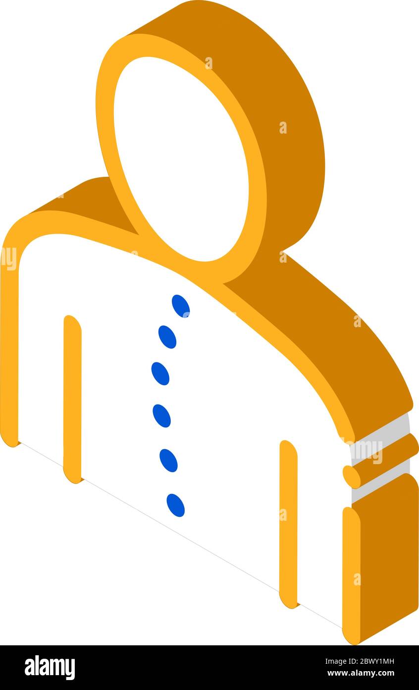 Courbure colonne vertébrale Orthopédie icône isométrique Image ...