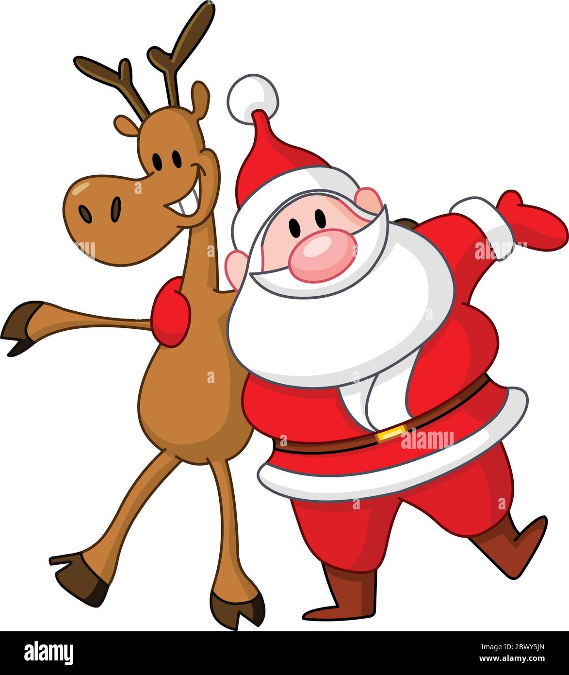 Dessin renne de noel rigolo Banque de photographies et d’images à haute ...