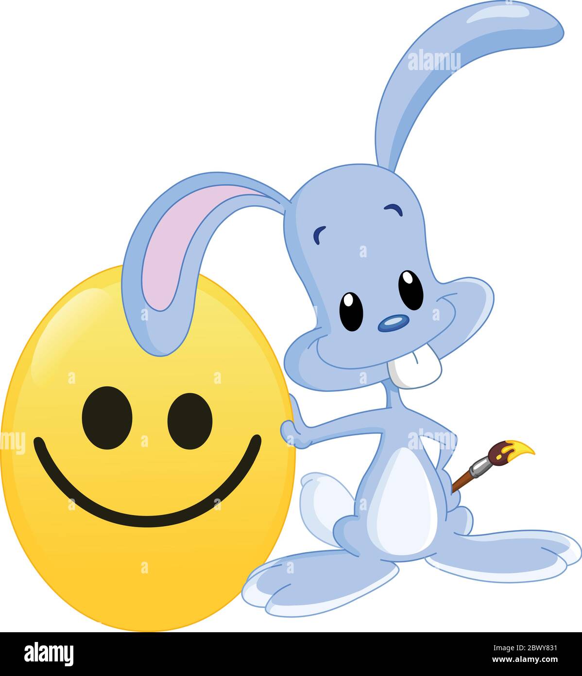 Smiley bunny Banque d'images vectorielles - Alamy