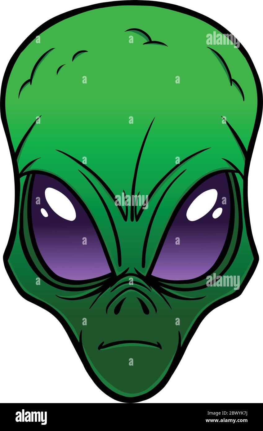 Alien - UNE illustration de dessin animé d'un Alien Image Vectorielle ...