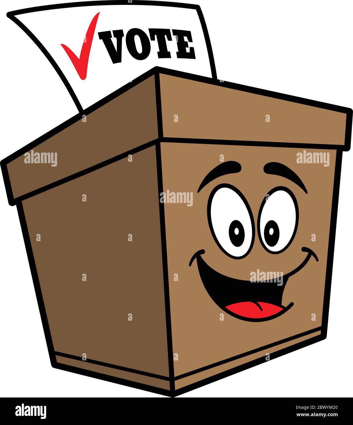 Crachoir de la boîte de vote - une illustration d'un crachoir de la ...