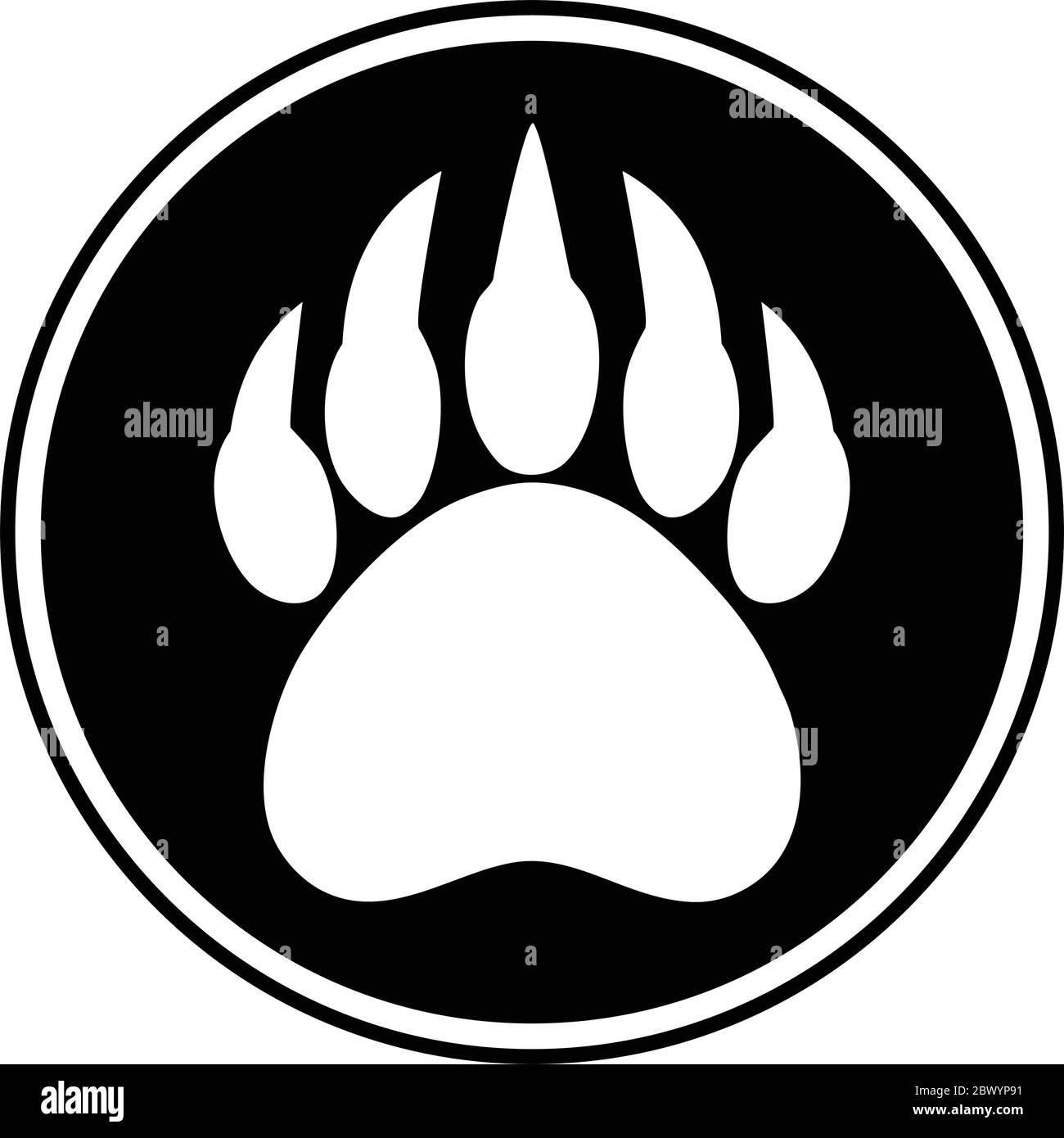 Symbole de griffe d'ours - Illustration d'un symbole de griffe d'ours ...