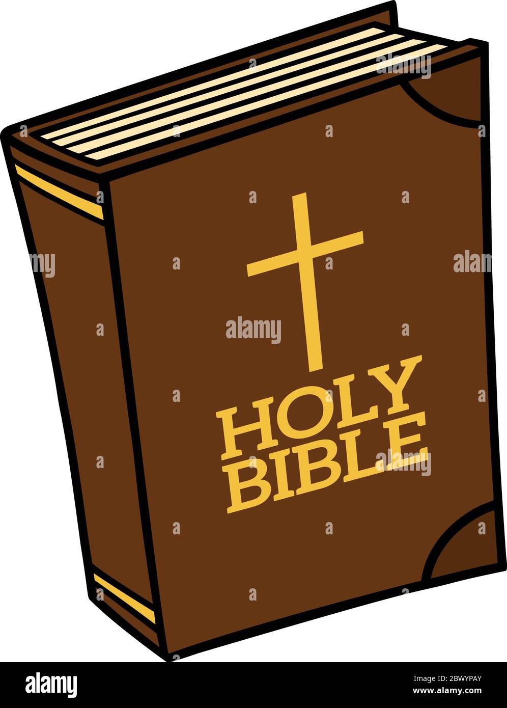 Icône de la Bible - UNE illustration de dessin animé d'une icône de la ...