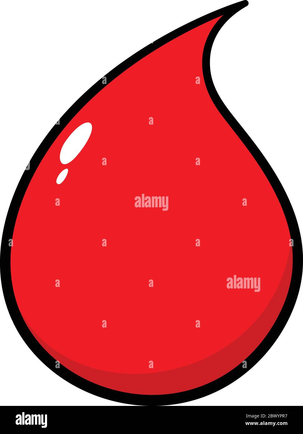 Goutte de sang - UNE illustration de dessin animé d'une goutte de sang ...