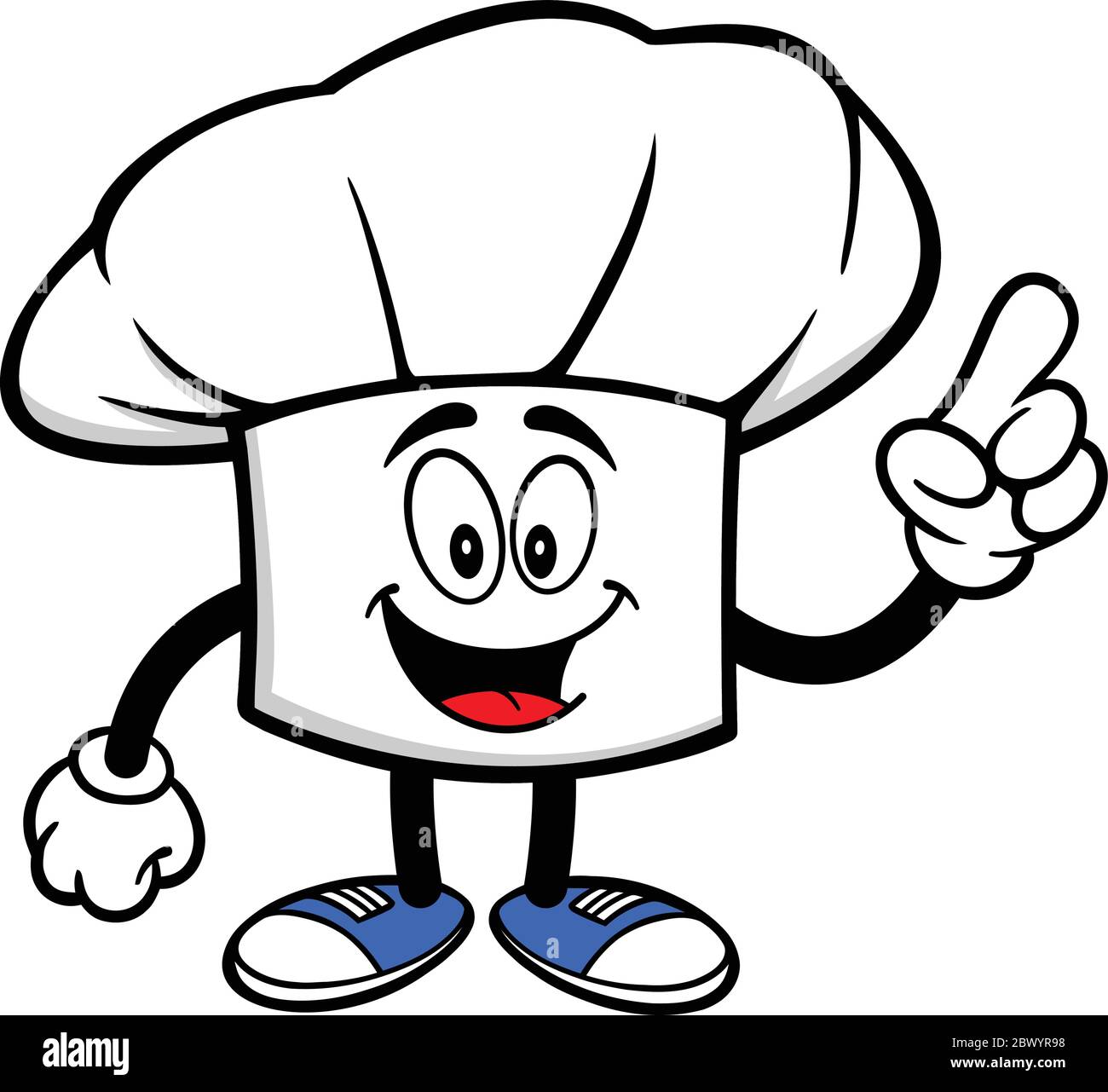 Chapeau de chef parlant - UN dessin animé Illustration d'un chapeau de ...